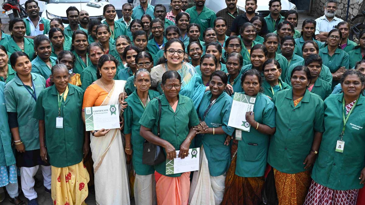 Training held for Haritha Karma Sena members from 93 urban local bodies - The Hindu